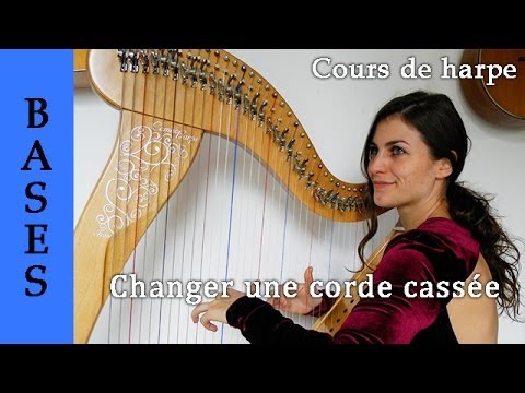 cours de harpe - tutoriel - bases n°1 : changer une corde de harpe par ...