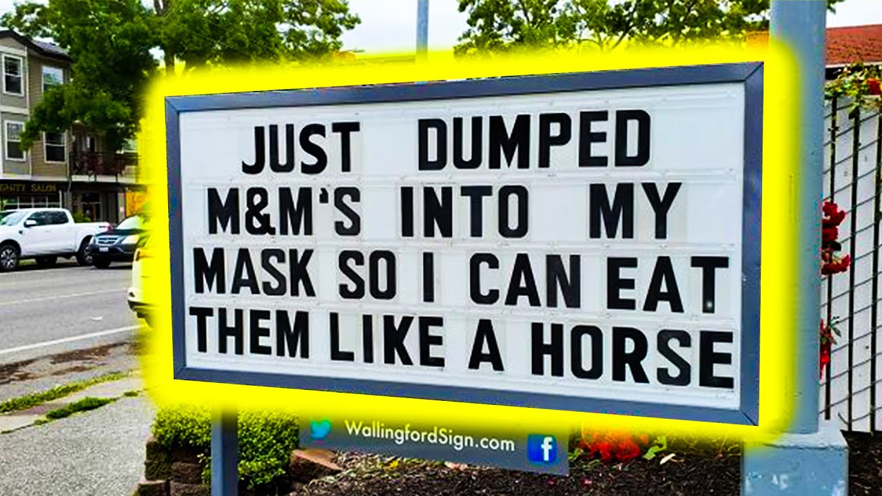 Funny Gas Station Sign - The Funniest Signs Ever - YouTube