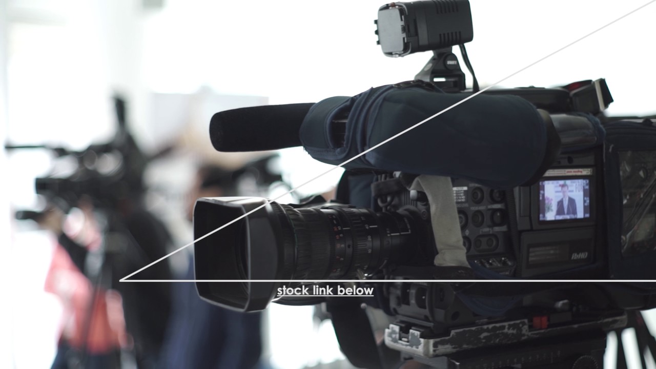 News Team Camera, gear at a press conference - TOP SELLING - STOCKVIDEO ...