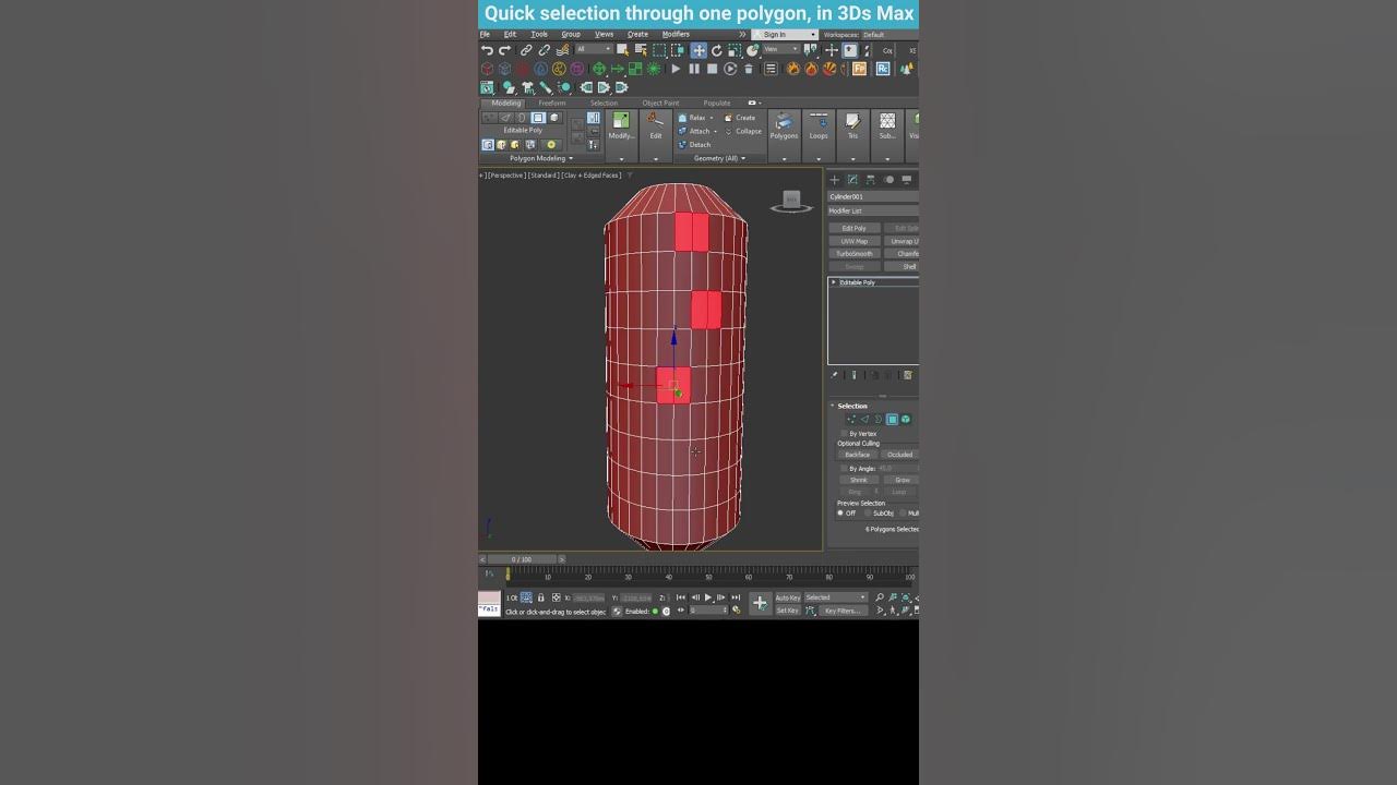 Correct vs Methods for Polygon Selection in 3Ds Max #shorts #3dsmax #modelingtips #tips # ...