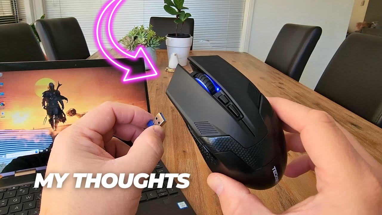 TECKNET WM289 - Wireless Mouse, USB Cordless with 8 Buttons, Ergonomic ...