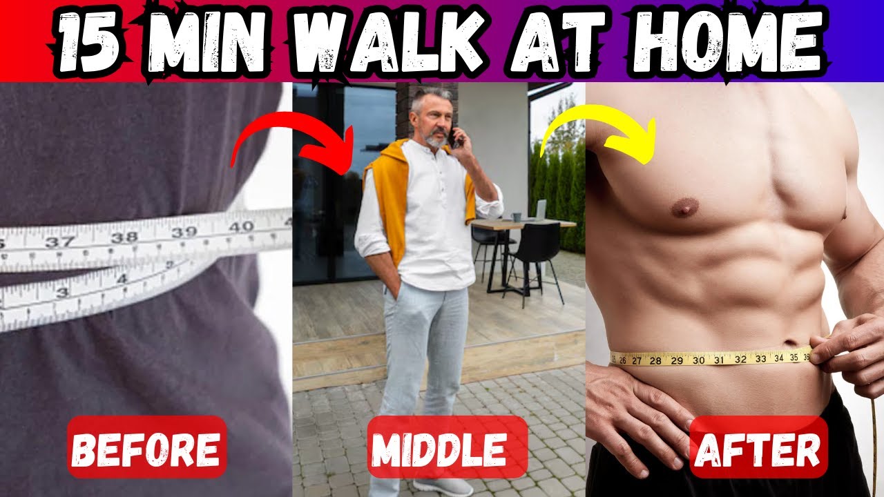 15 Min Walk at Home: Quick & Effective! - YouTube