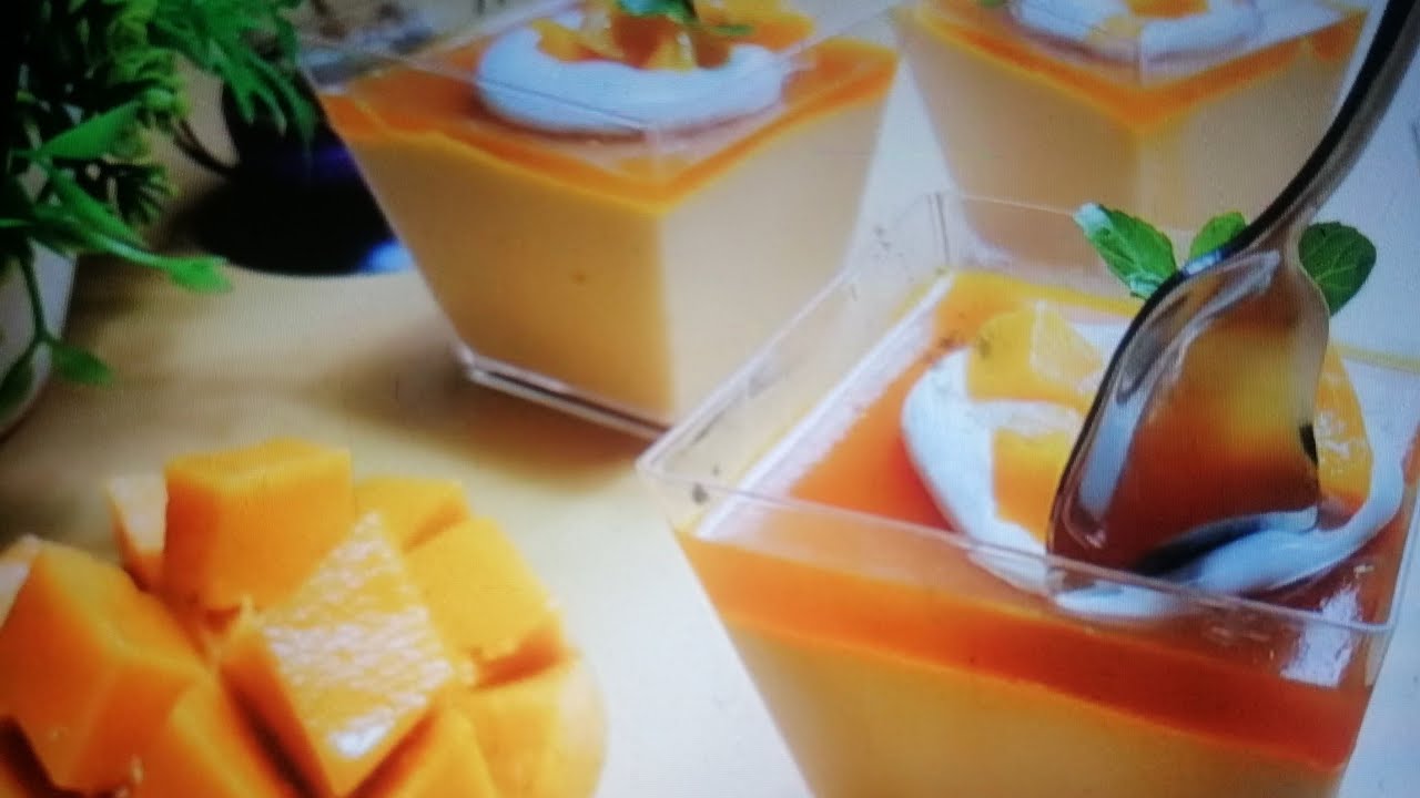 Mango Mousse Recipe./Mango mousee desert. - YouTube