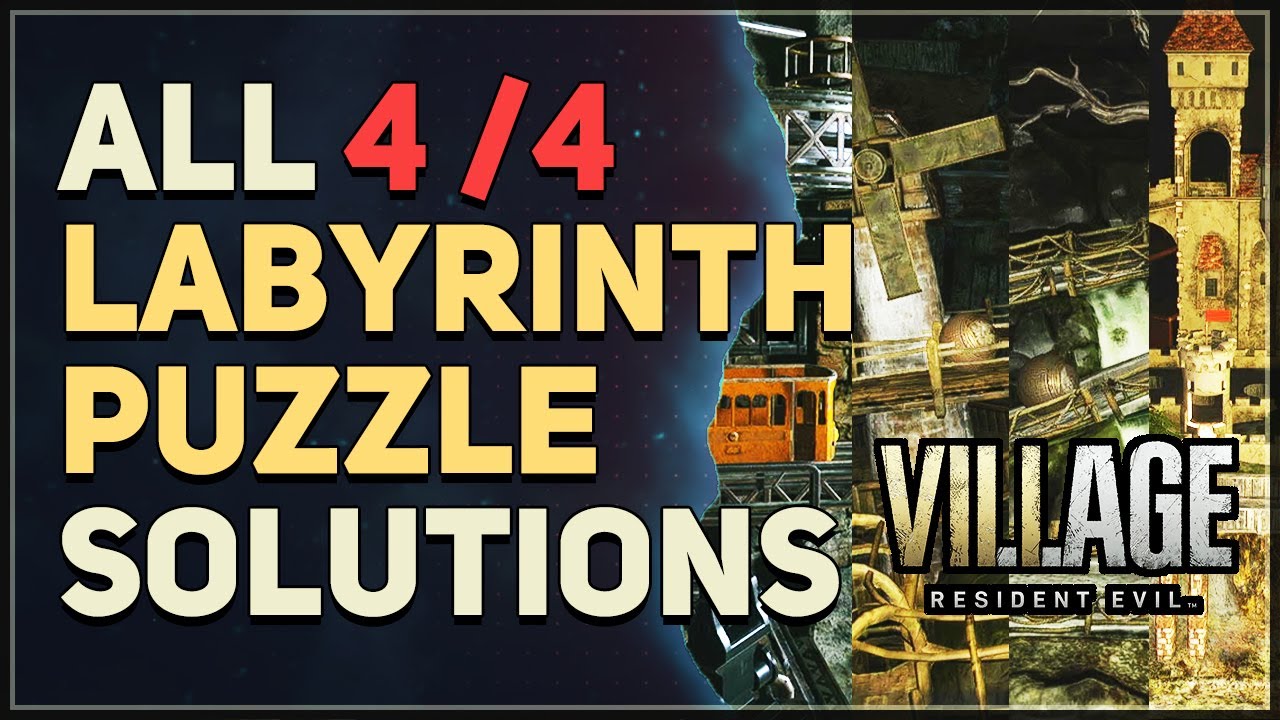 All 4 Labyrinth Puzzles Resident Evil 8 Village - YouTube