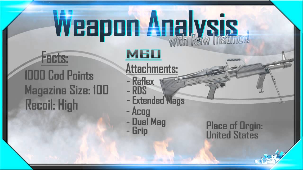 COD: Black Ops - Weapon Analysis - LMG (Breakdown) (Original) - YouTube