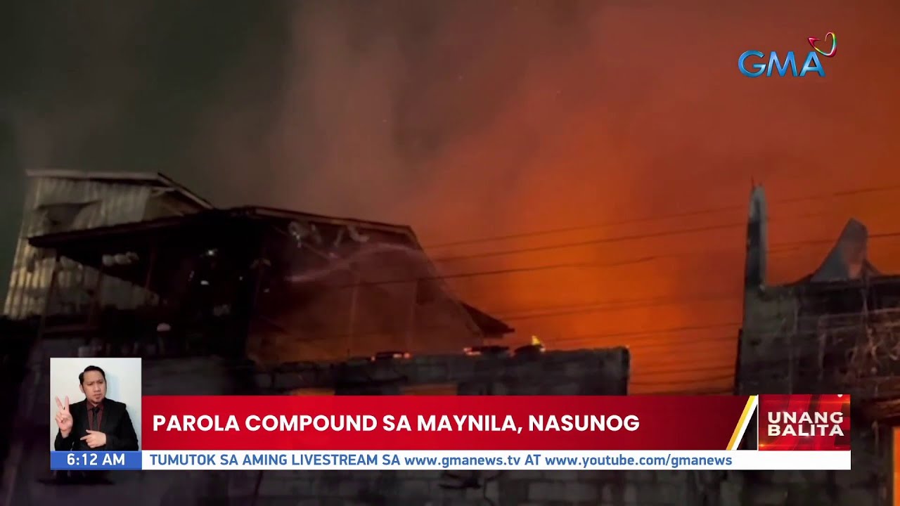 Parola Compound sa Maynila, nasunog | UB - YouTube
