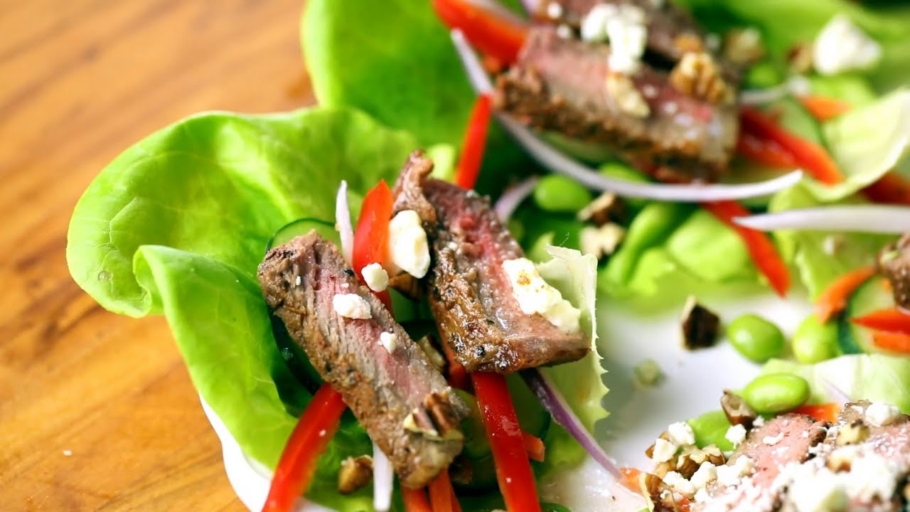 How to Make an Inside Out Steak Salad - YouTube