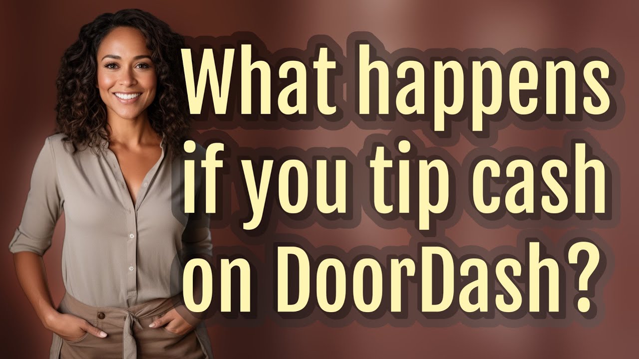 What happens if you tip cash on DoorDash? - YouTube