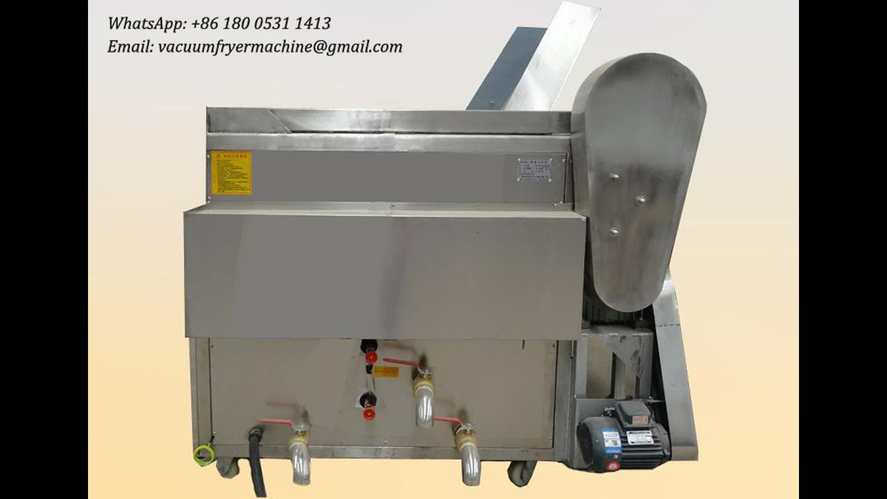 electric batch fryer machine peanut fryer machine - YouTube