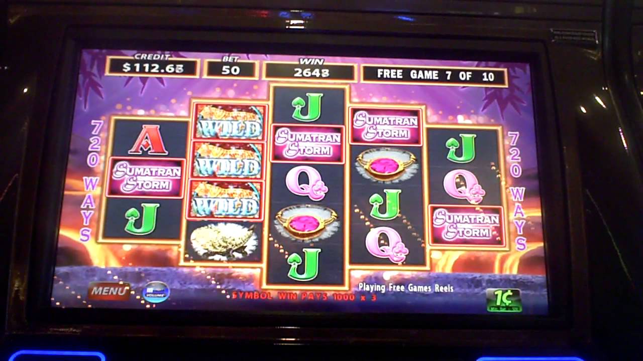Samatran Storm Slot Machine Bonus - YouTube