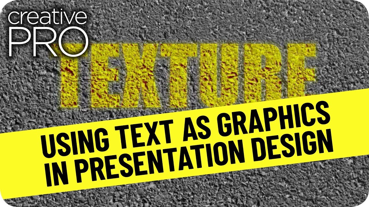 Using Text as Graphics in Presentations ft. Mark Heaps // CreativePro ...