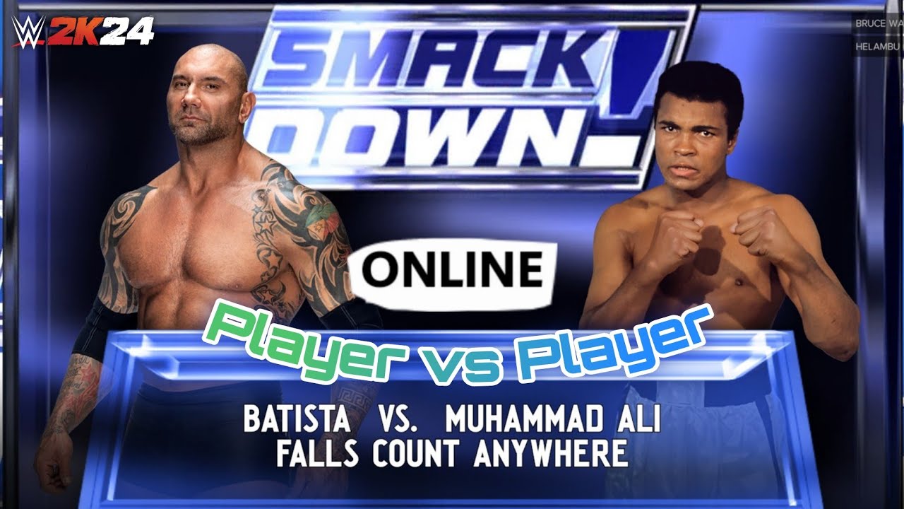 WWE 2K24 ONLINE GAMEPLAY | PLAYER VS PLAYER MATCH | HELAMBU GAMING ...