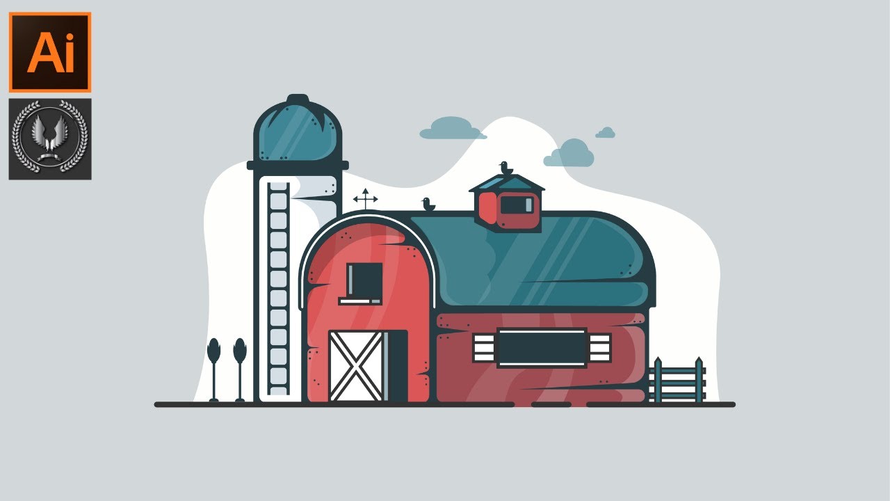 Adobe Illustrator CC Tutorial - How to Make a Beautiful Landscape ...