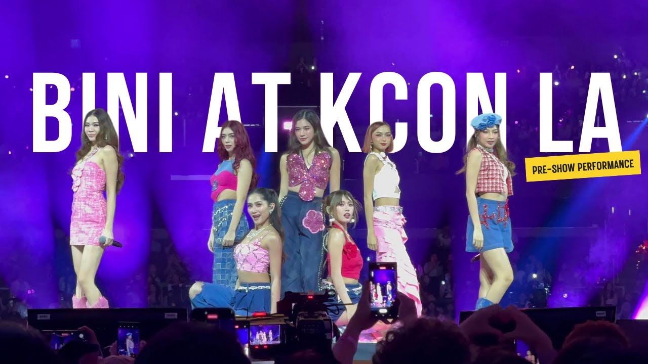 Bini at Kcon LA 2024//Full Performance and Greetings - YouTube