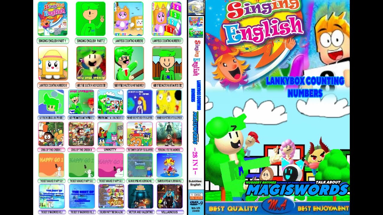 Singing English Lankybox Counting Numbers Magiswords Nursery Rhymes ...