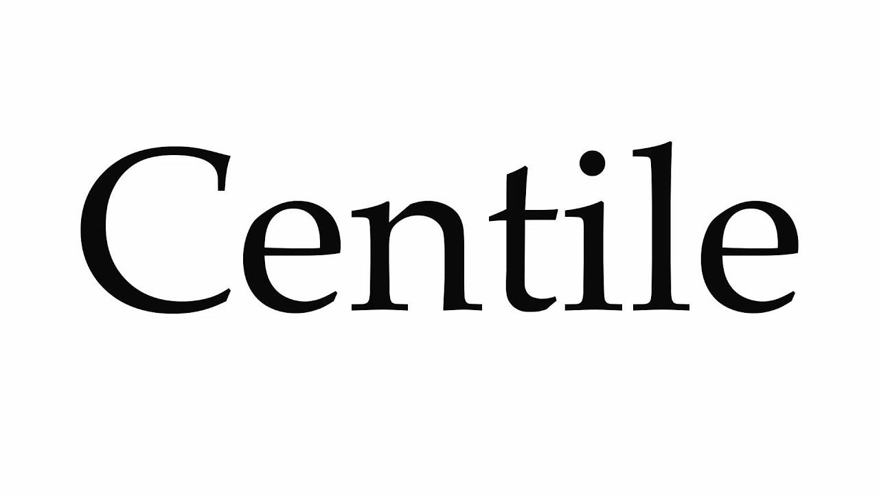 How to Pronounce Centile - YouTube
