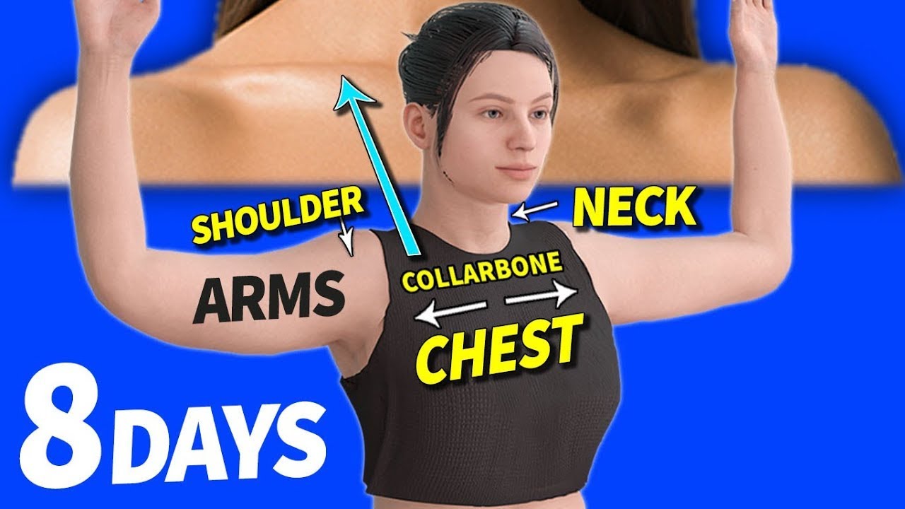 6 EXERCISES | 6IN1 | ARMS + SHOULDERS + COLLARBONE + CHEST + NECK ...