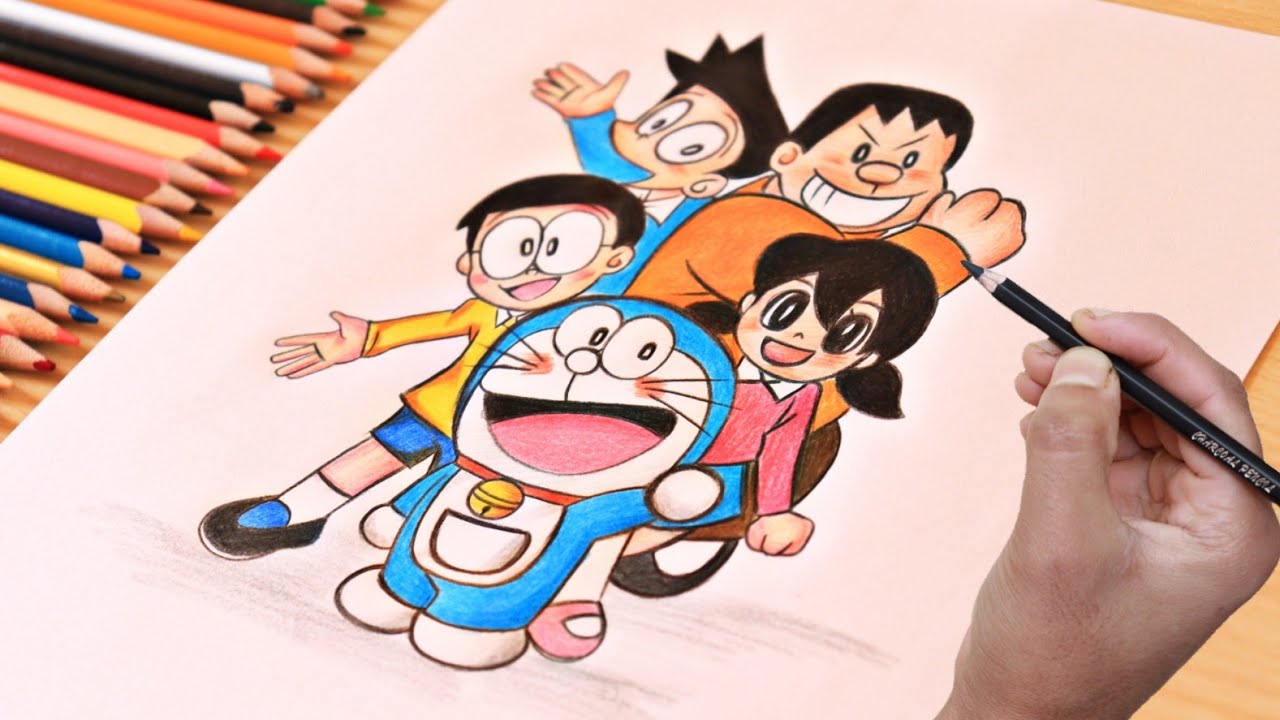 How To Draw Doraemon Step By Step || Doraemon Drawing / Doraemon And ...