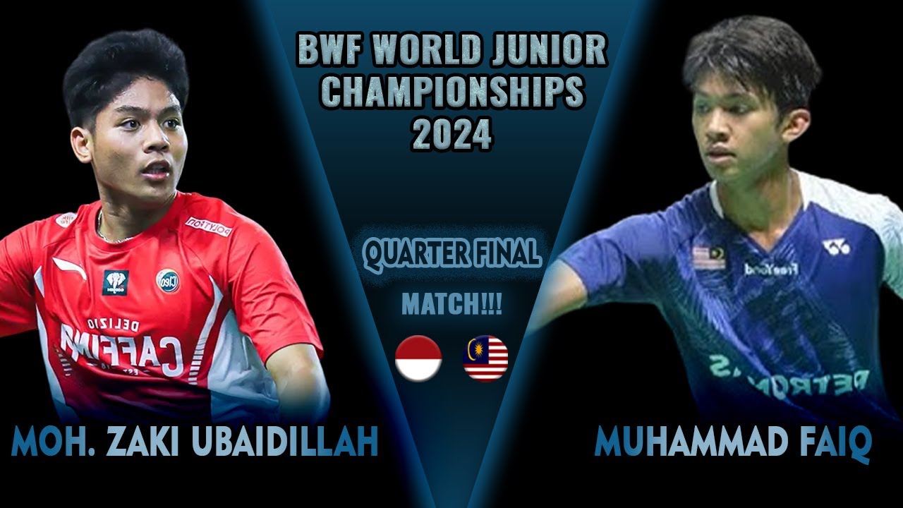 Moh. Zaki Ubaidillah vs Muhammad Faiq World Junior Championships 2024 ...