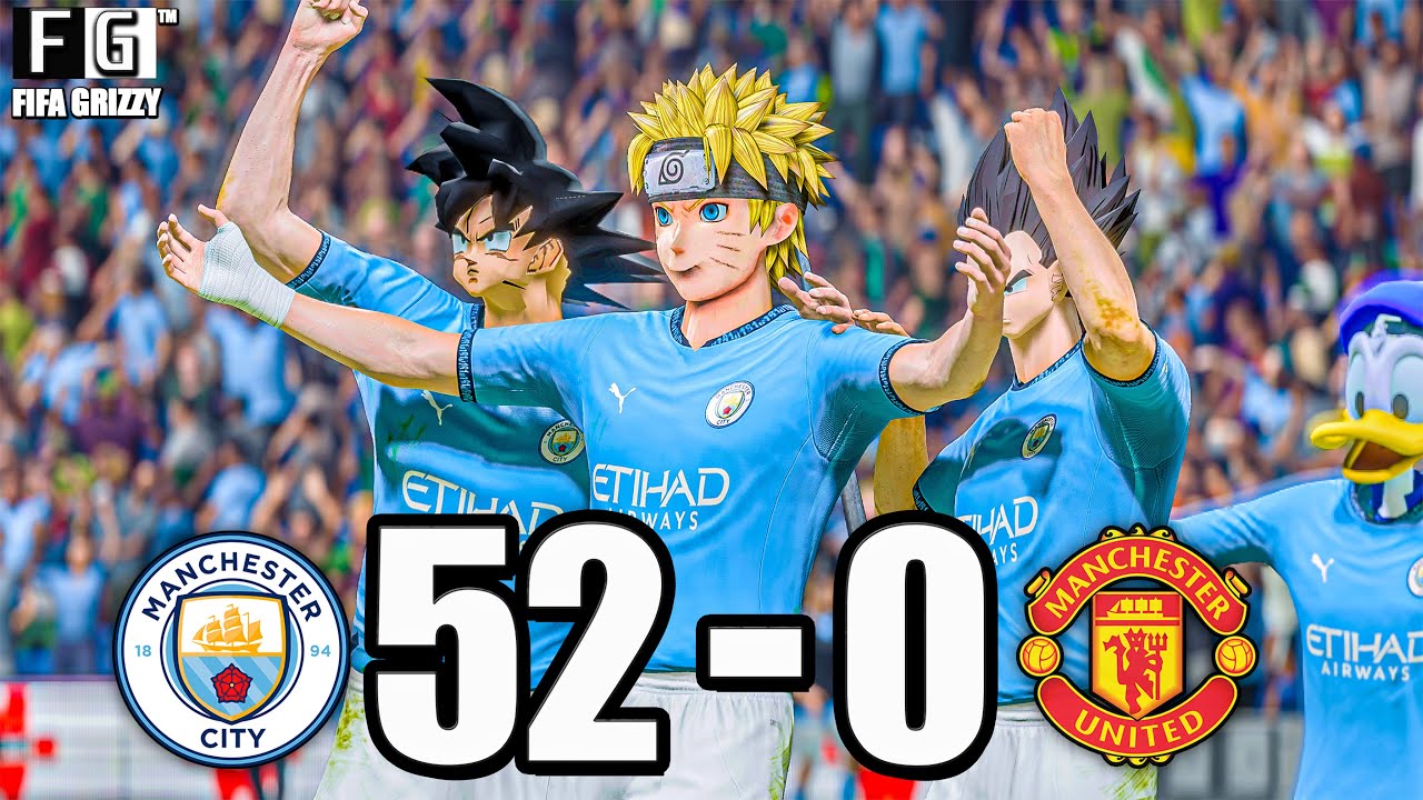 EA FC 25 | NARUTO, RONALDO, GOKU, VEGETA | MANCHESTER CITY VS ...