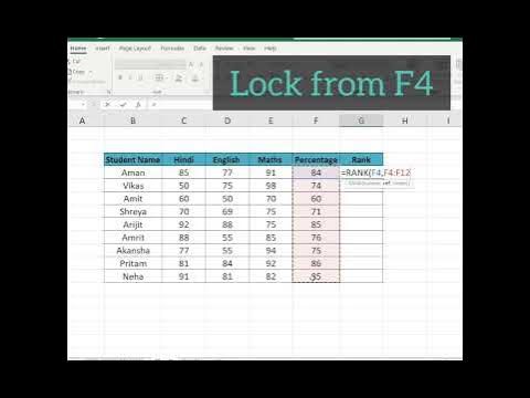 Rank Formula in excel#advanceexcel #shorts #exceltutorial #exceltutorial #exceltips # ...