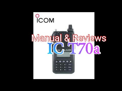 Setting manual HT ICom IC T70a (Review HT IC T70a) - YouTube