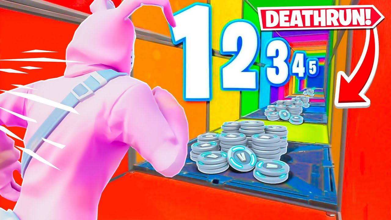 REGENBOOG DEATHRUN In FORTNITE voor V-BUCKS! - YouTube