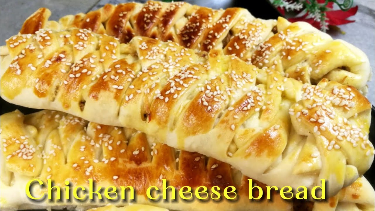 Easy Chicken Cheese Bread Recipe | How To Make Chicken Bread | chicken ...