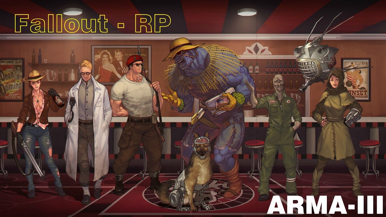 ARMA 3. Fallout: New Vegas - RP. Налет, маскировка, должник. - YouTube