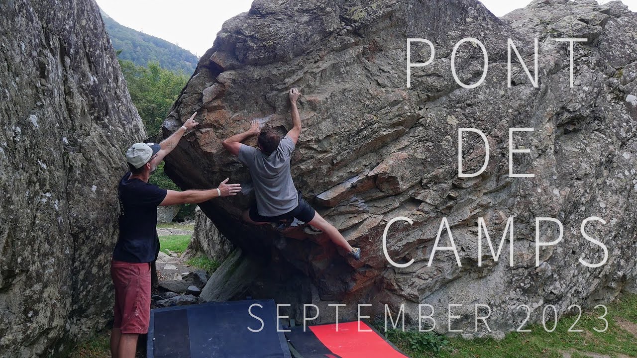 One day bouldering in Pont de Camps (Pyrenees) - September 2023 - YouTube