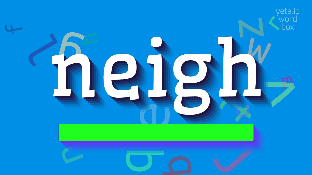 How to say "neigh"! (High Quality Voices) - YouTube