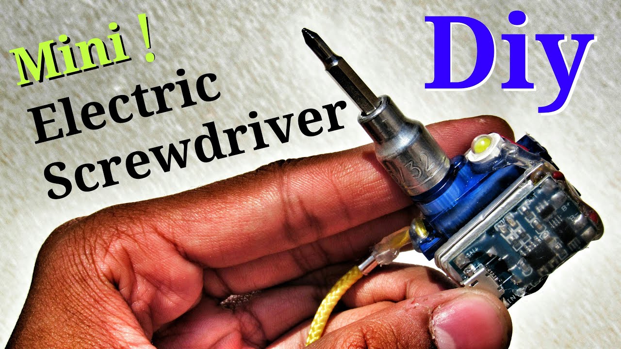 Mini Electric Screwdriver with $2 9G Servo ! - YouTube