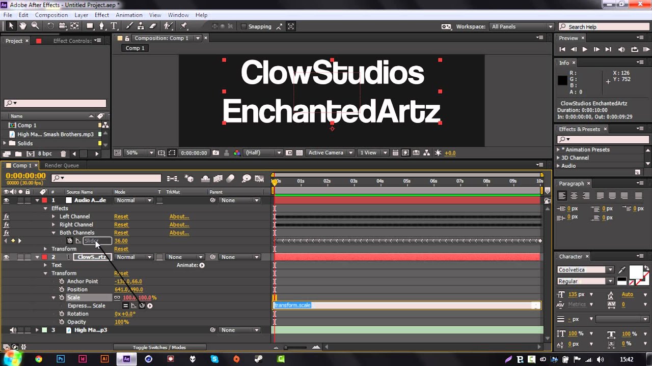 Screen Bounce Tutorial in After Effects by ClowStudios - YouTube