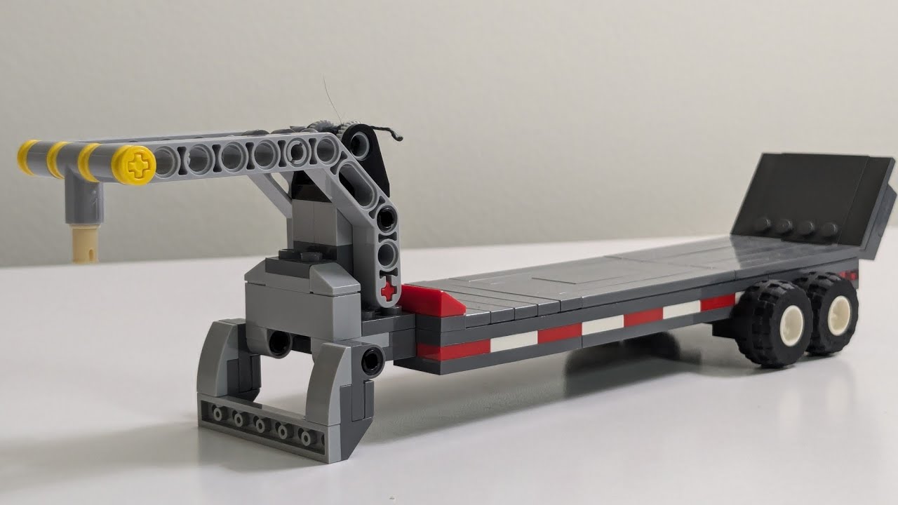 Gooseneck trailer LEGO MOC! - YouTube