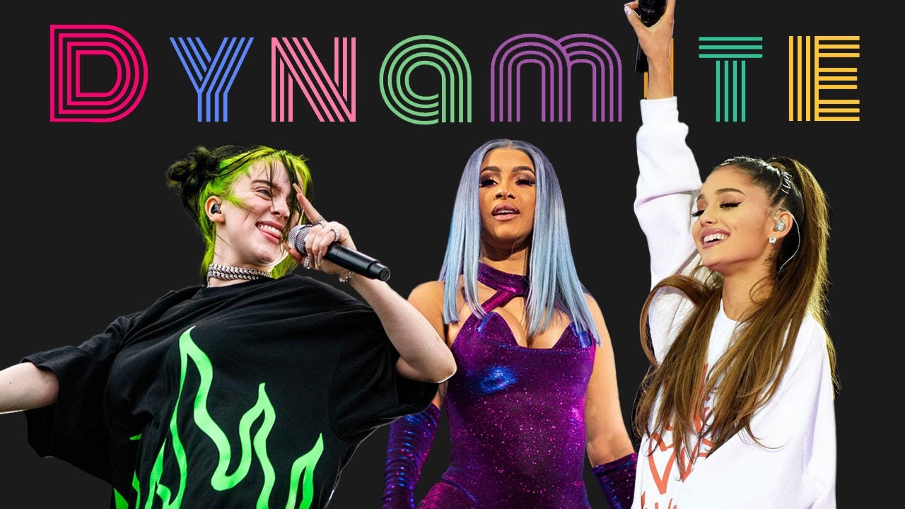 Dynamite BTS cover by Ariana Grande, Billie Eilish and Cardi B - YouTube