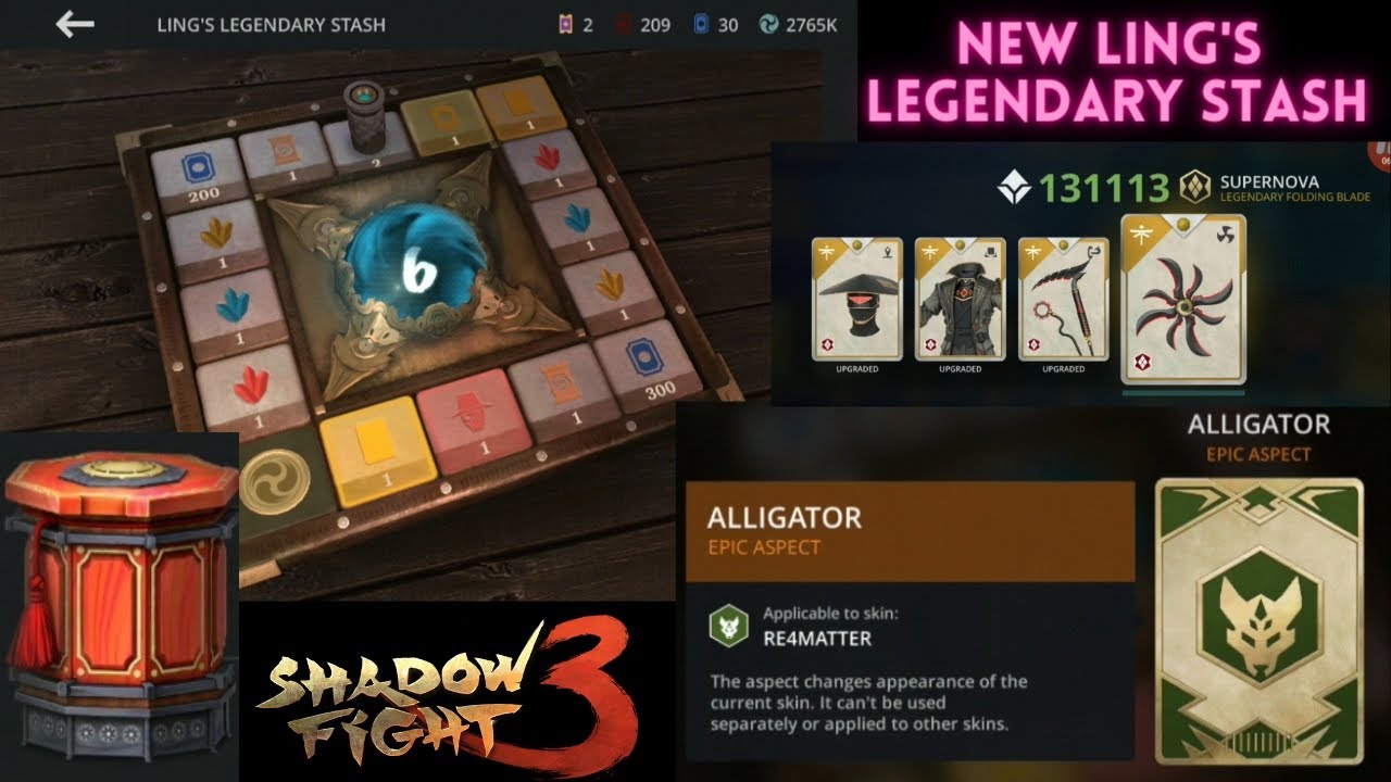 Shadow Fight 3 Ling's New Legendary Stash - New Lucky Board Mini Game ...