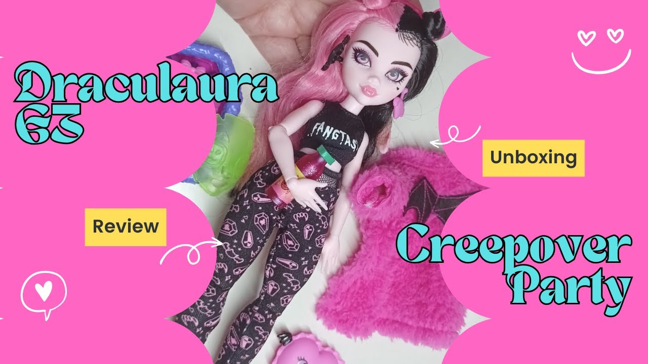 Draculaura Creepover Party [UNBOXING/REVIEW] | Monster High g3 - YouTube