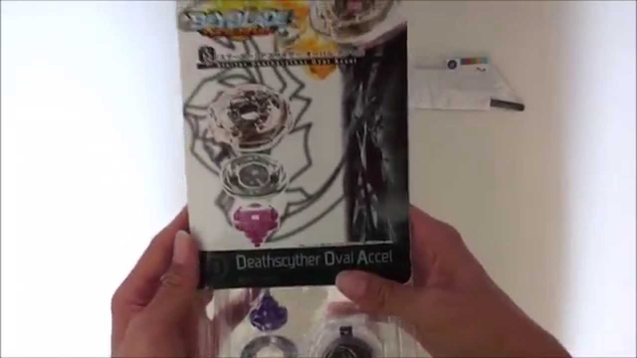 [UNBOXING] B-12 Deathscyther Oval Accel - BEYBLADE BURST! - YouTube