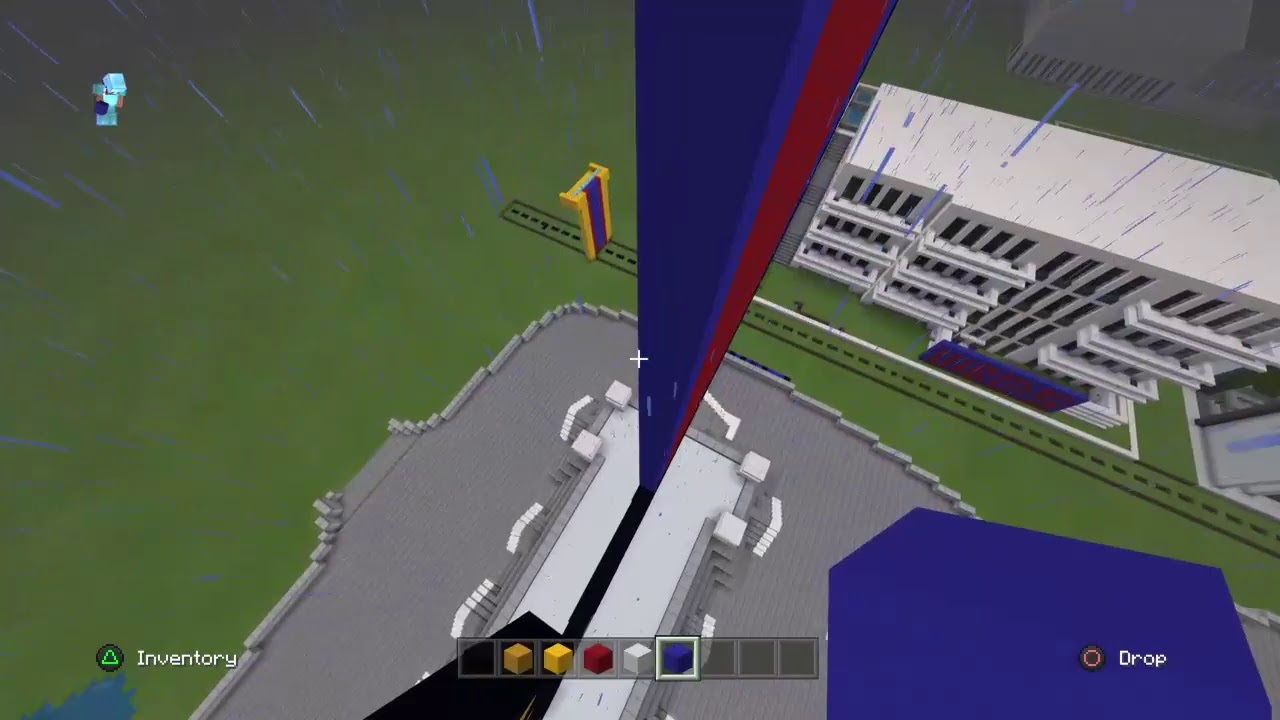 How to build the barcelona logo in minecraft - YouTube