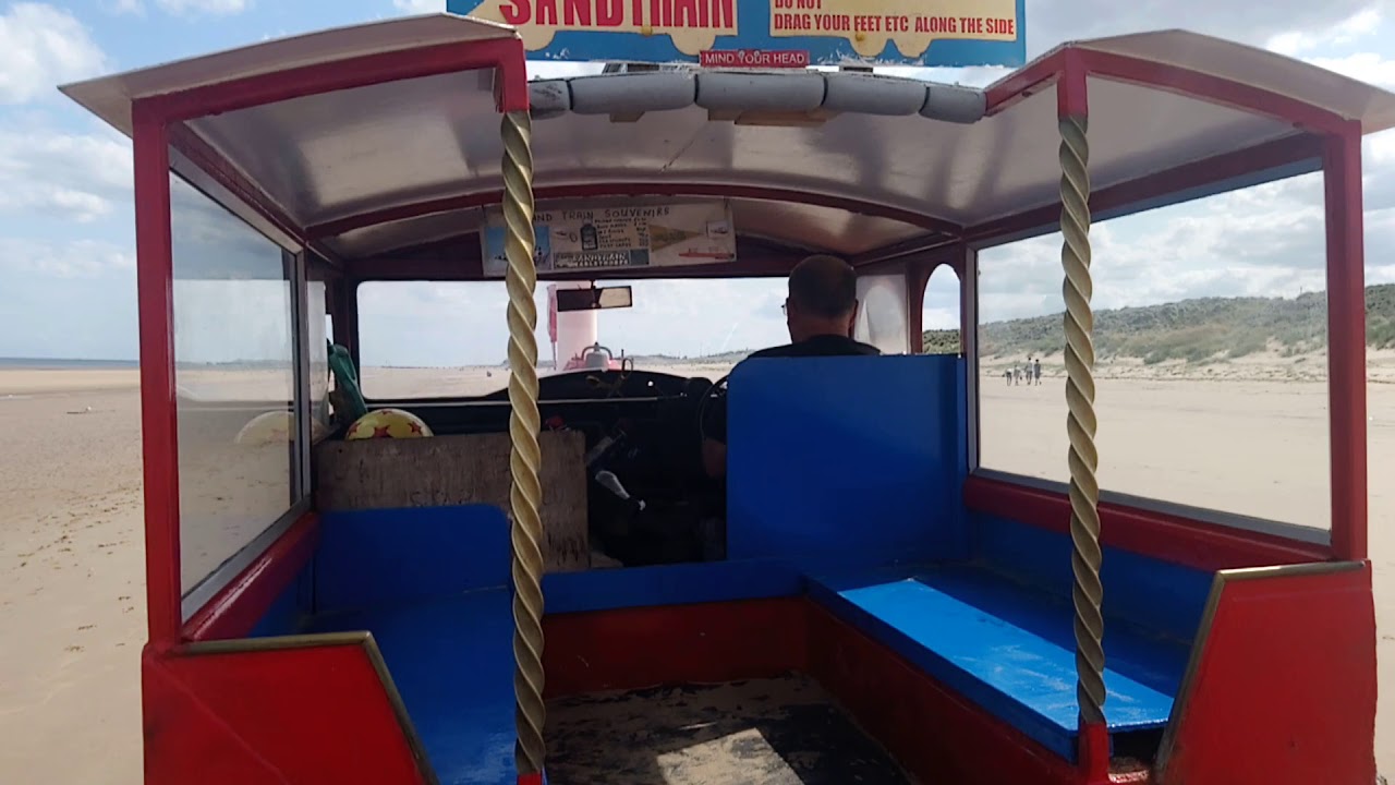 Sand train, Mablethorpe beach, Lincolnshire - YouTube