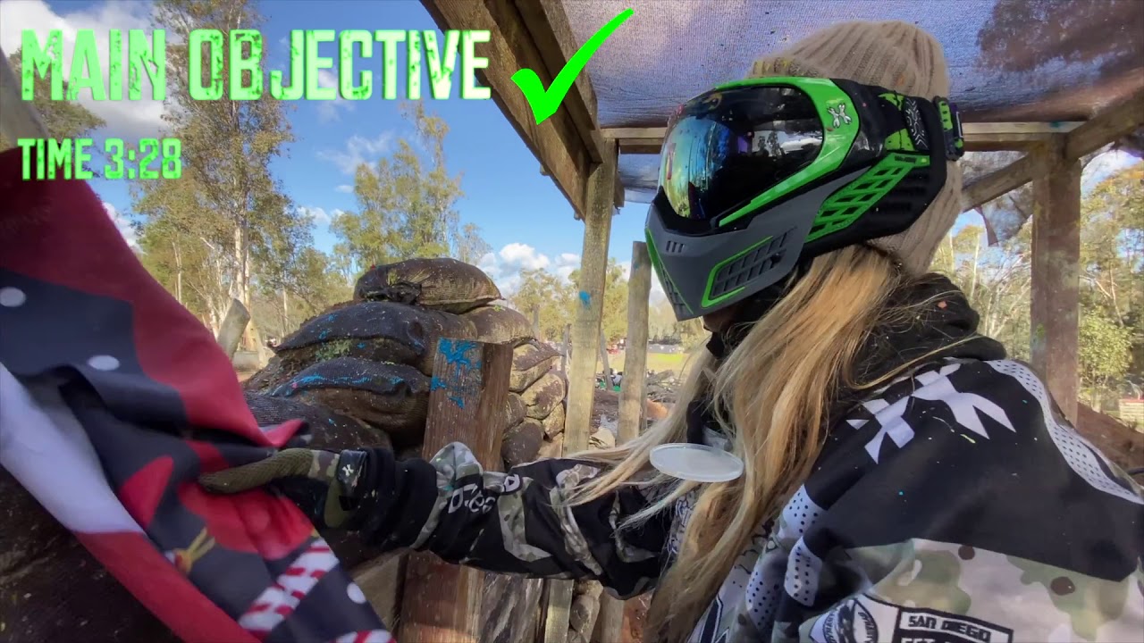 Playing Paintball for HER FIRST TIME - Ryan Greenspan and Camille play ...