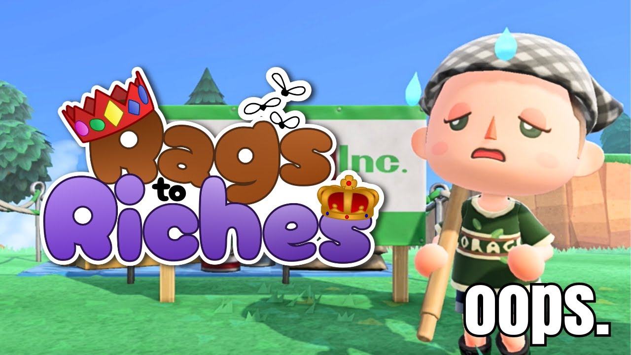 I had to autofill. | ACNH Rags To Riches - YouTube