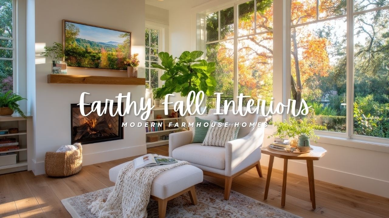 Earthy Fall Interiors for Modern Farmhouse Homes - YouTube
