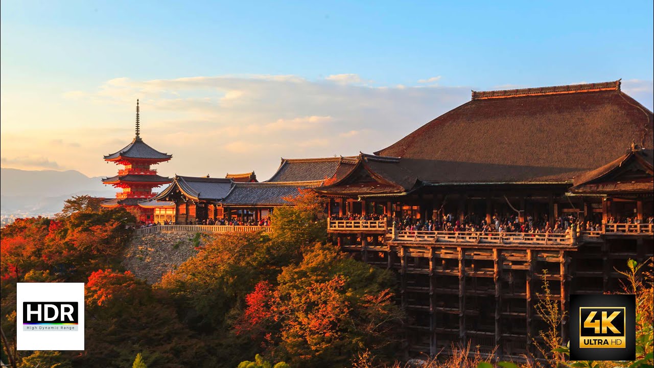 4K HD (京都歩) A Beautiful Day At Kiyomizudera,One Of The Most Famous ...