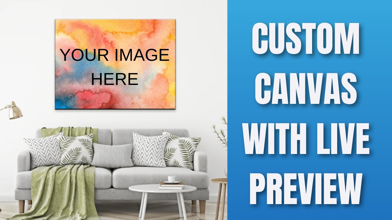 How to build a custom canvas with live preview on Shopify product page ...