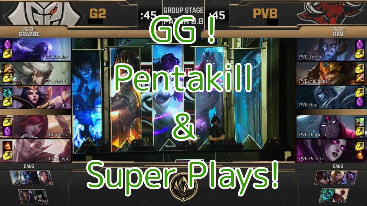 [GG!]G2(Caps ルブラン) VS PVB(BigKoro ヴァルス) D5G2 - MSI 2019 Group Stage - YouTube