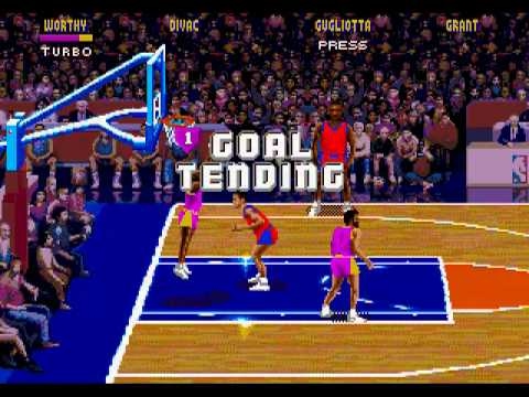 NBA Jam (Sega Genesis) Gameplay Match #4 of 27 - Lakers (Me) Vs ...