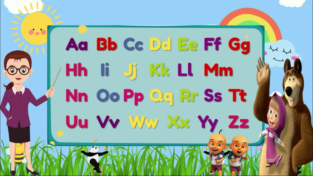 Belajar huruf alfabet atau abjad abc - YouTube