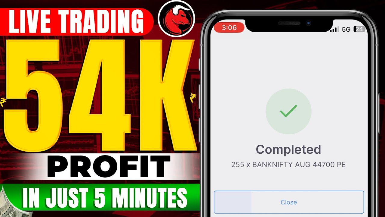 ₹54000 Profit Live trading | Nifty live trading #livetrading - YouTube