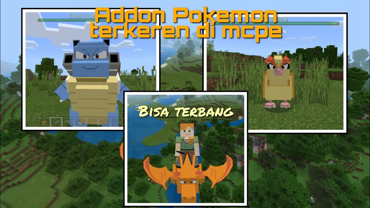 (Eps.07) Showcase Addon: Addon pokemon in Minecraft Pe - Bobby Pratama ...